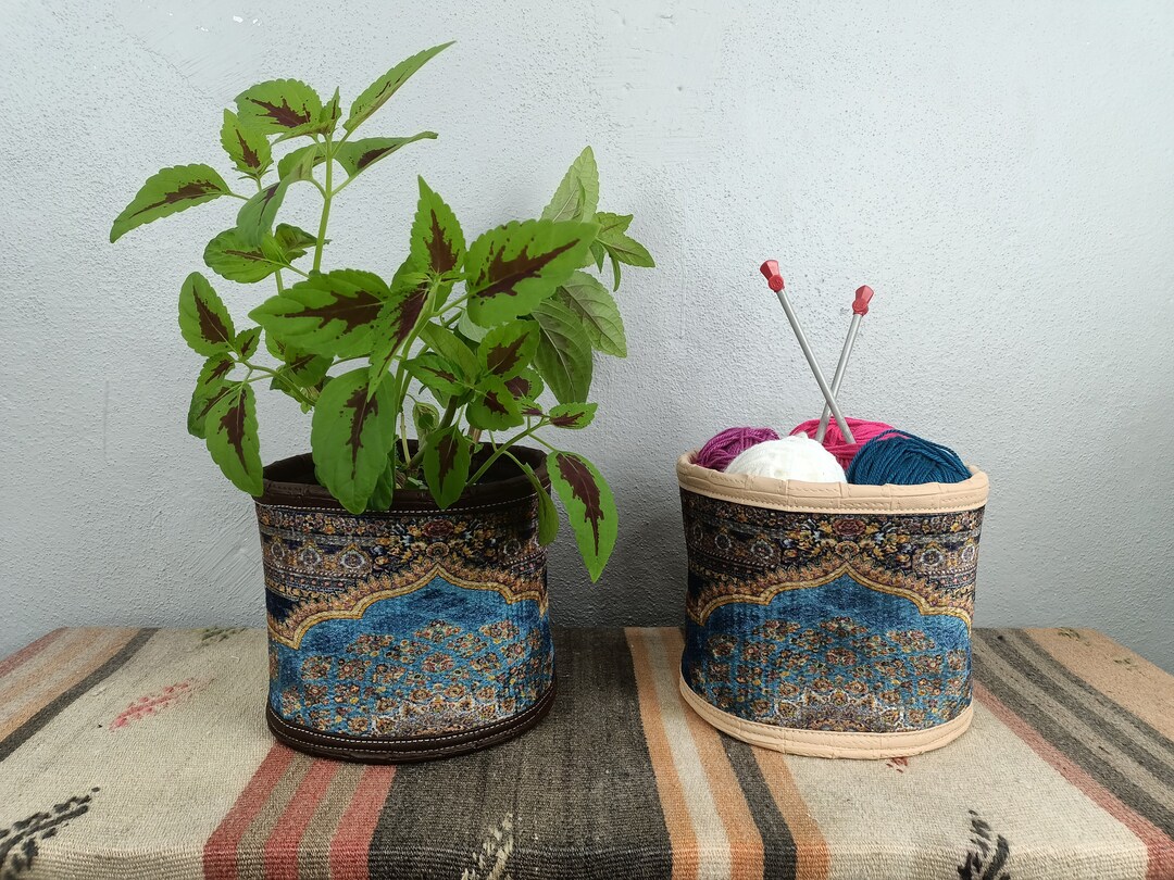 Bohemian Planters, Cotton Plant Pot, Gothic Storage, Desktop Basket ...