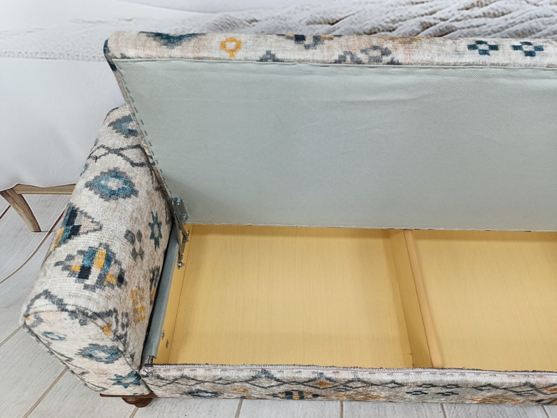 Armed Ottoman Bench Dressing Table Bench Retro Sofa Couch - Etsy