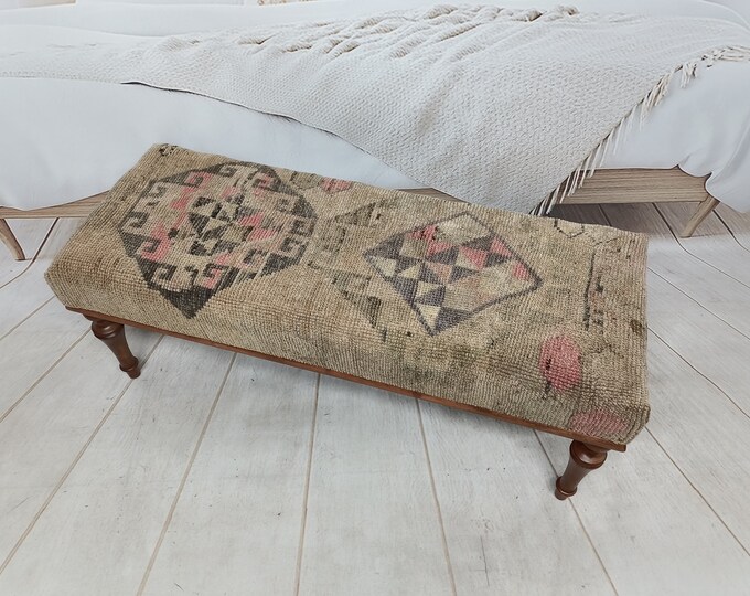 Turkish Rug Bench, Bench With Cushion, Dining Table Bench, Bedroom ...