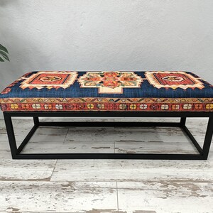 Footstool Bench, Dressing Table Bench, Bohemian Bench, Bench for Entry ...
