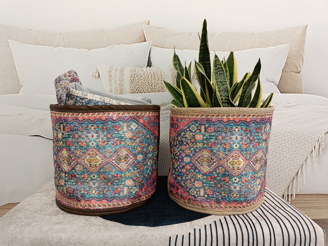Basket for Plants, Planter Bag, Plant Pot Cover, Towel Basket, Planter ...