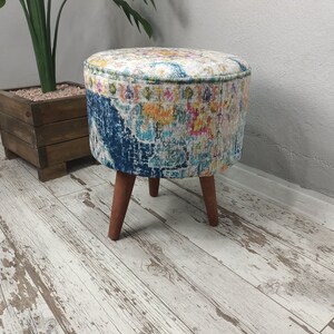 Lobby Chair, Round Ottoman, Pouf Chair, Make up Chair, Vanity Chair ...