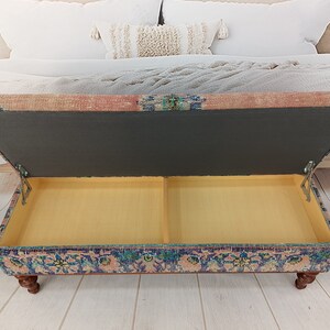 Storage Bench, Ottoman Bench, Storage Coffee Table, Lounge Bench, Boho ...