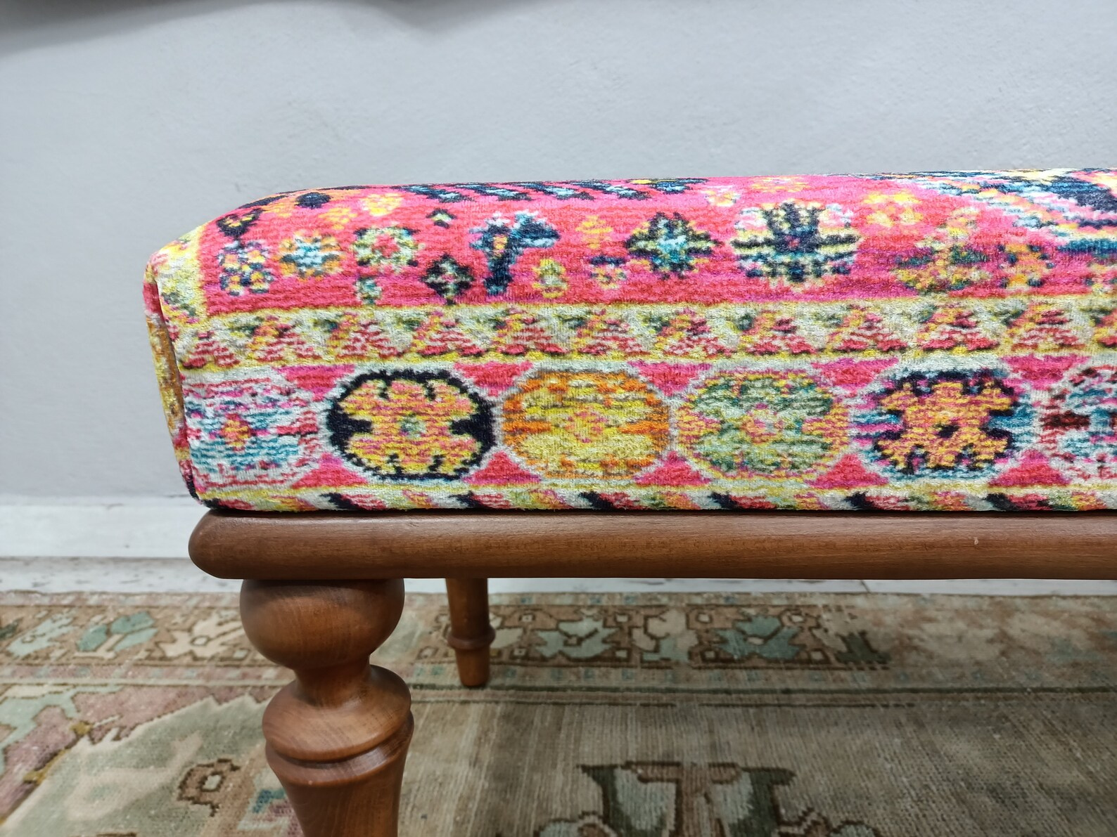Rug Bench Upholstered Bench Sitting Bench Piano Chair | Etsy
