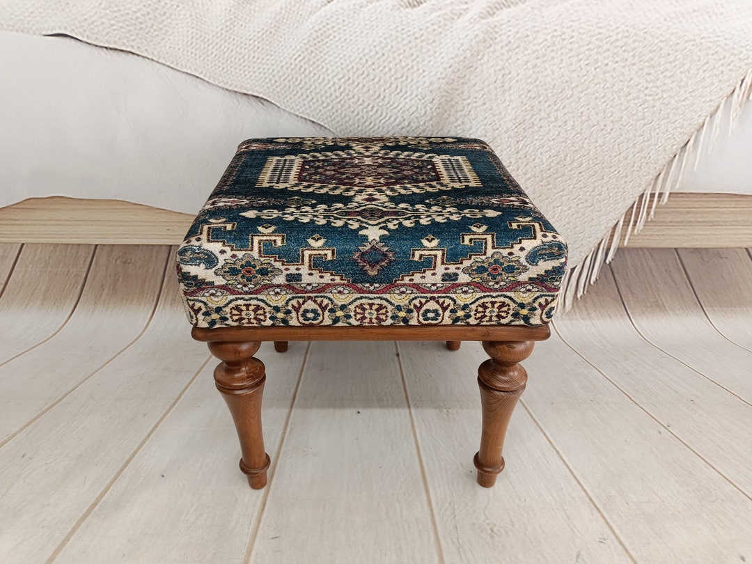 Make up Stool, Footstool Bench, Tv Chair, Rest Stool, Kilim Bench ...