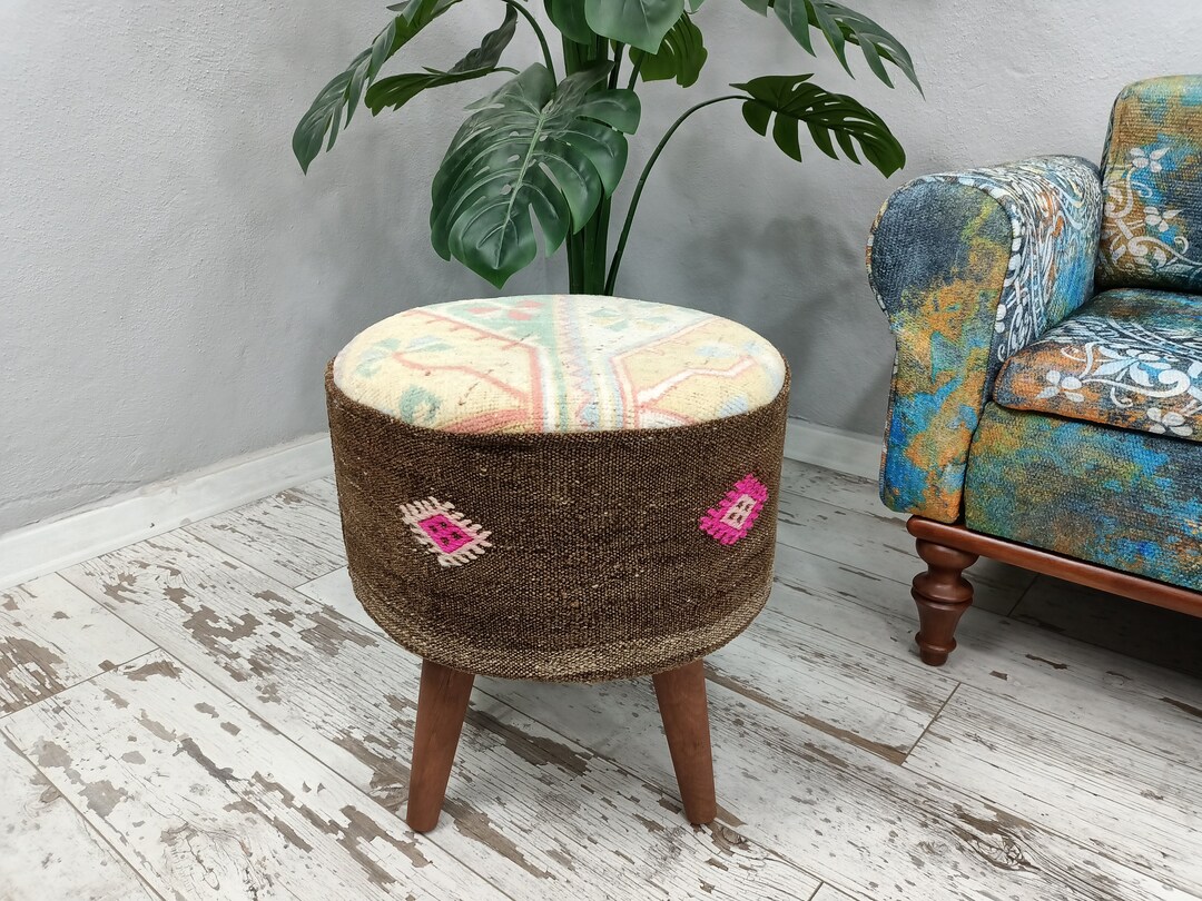 Footstool Ottoman, Handmade Furniture, Entry Chair, Bohemian Stool ...