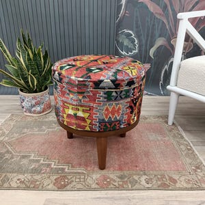 Bedroom Pouf, Ethnic Stool, Foot Rest Stool, Pouf Ottoman, Farmhouse ...