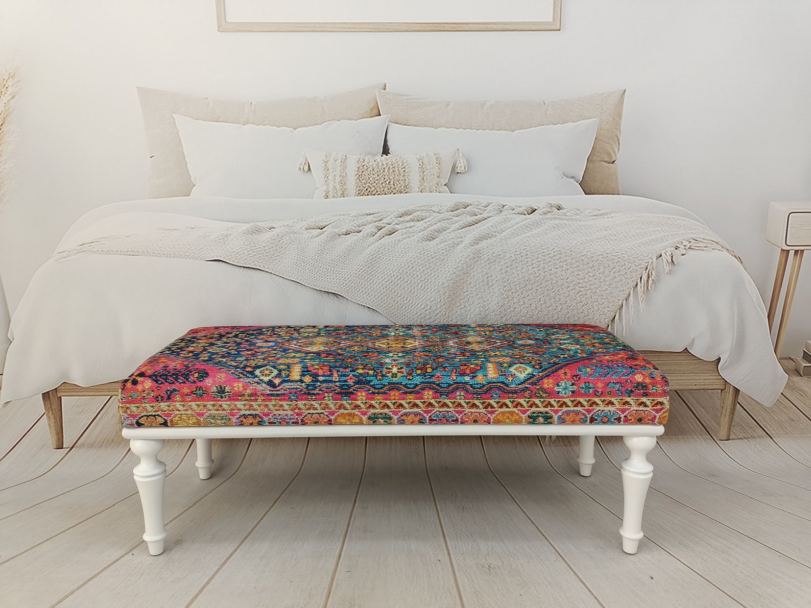 Rug Bench Upholstered Bench Sitting Bench Piano Chair - Etsy