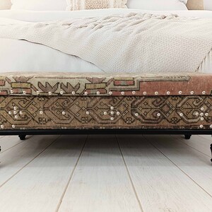 Storage Bench, Boho Furniture, Ottoman Bench, Hallway Bench, Console ...