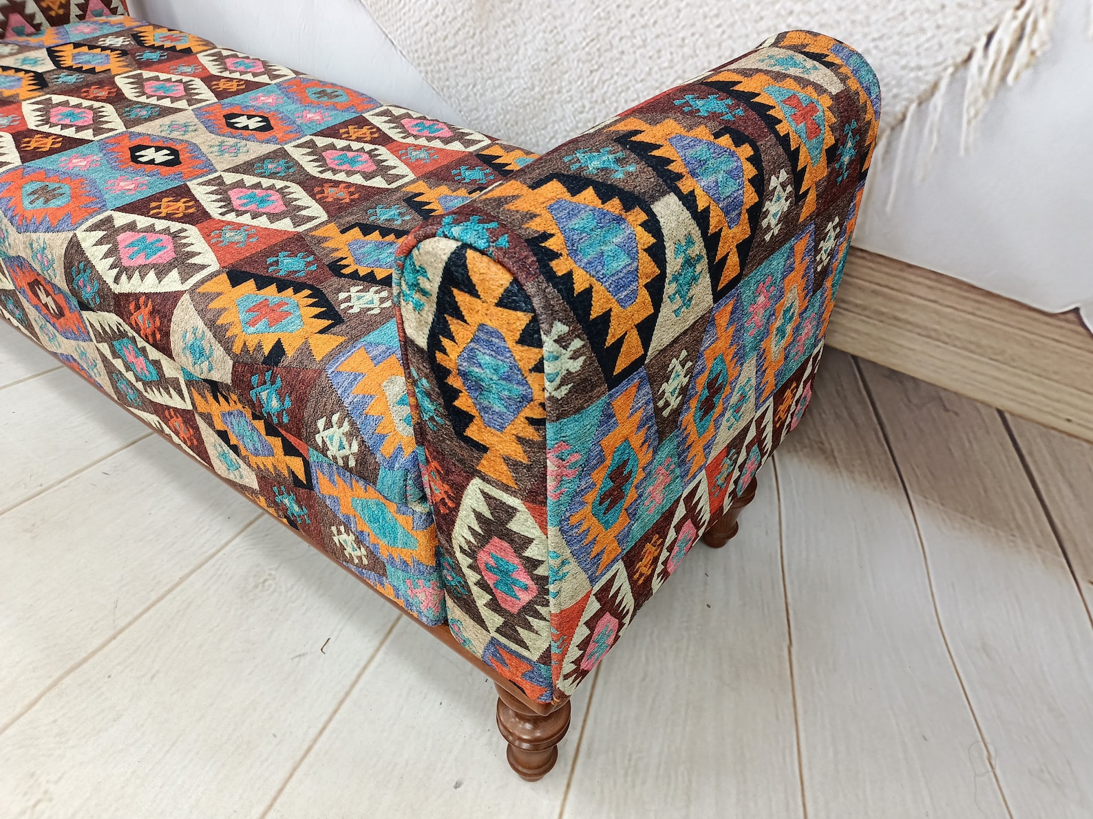 Handmade Daybed Armed Storage Bench Lounge Sofa Aztec - Etsy