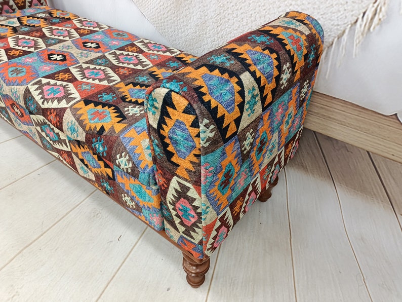 Handmade Daybed Armed Storage Bench Lounge Sofa Aztec - Etsy