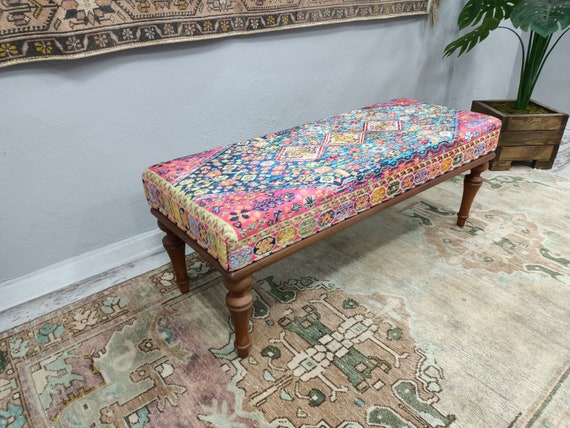 Rug Bench Upholstered Bench Sitting Bench Piano Chair | Etsy