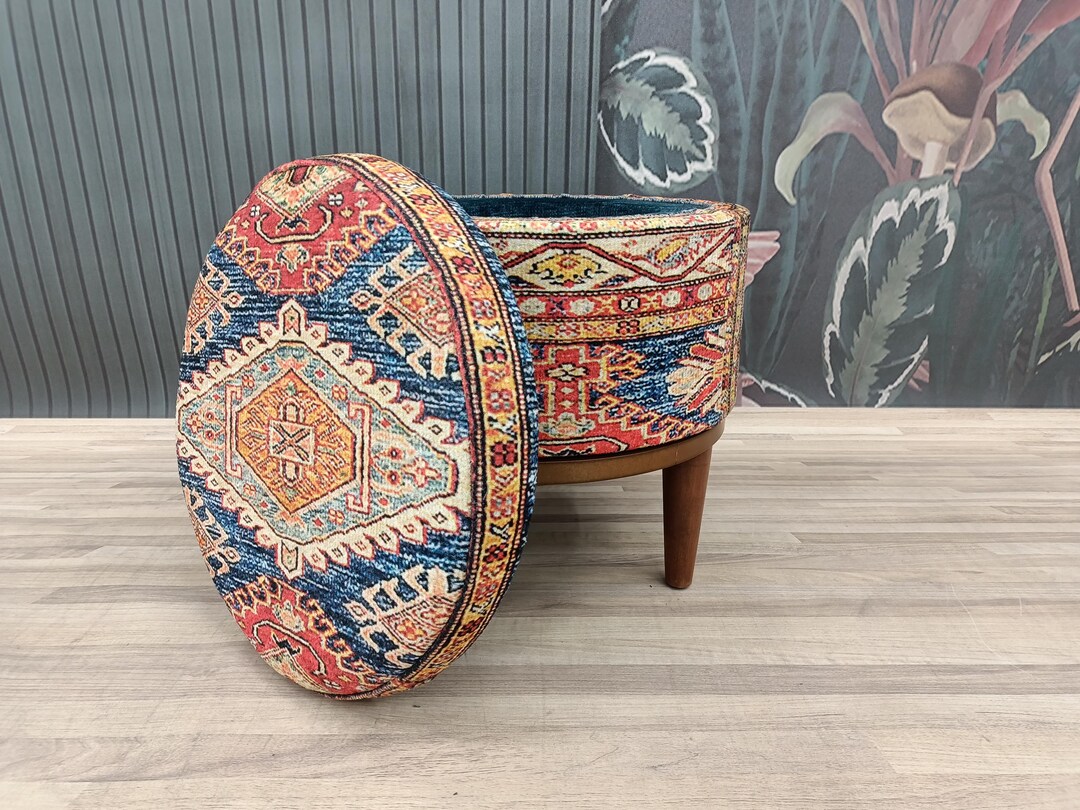 Dressing Table Stool, Hidden Storage, Pouf Stool, Ottoman Chair ...