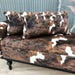 Cowhide Pattern Bench, Space Saving Bench, Fainting Bench, Bench With ...