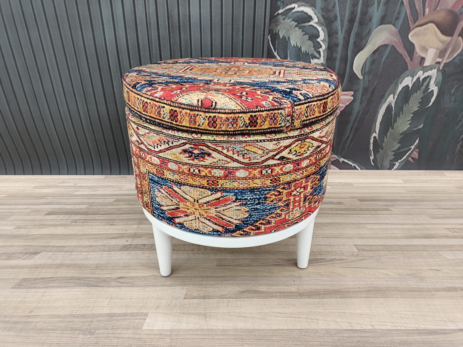 Dressing Table Stool, Hidden Storage, Pouf Stool, Ottoman Chair ...