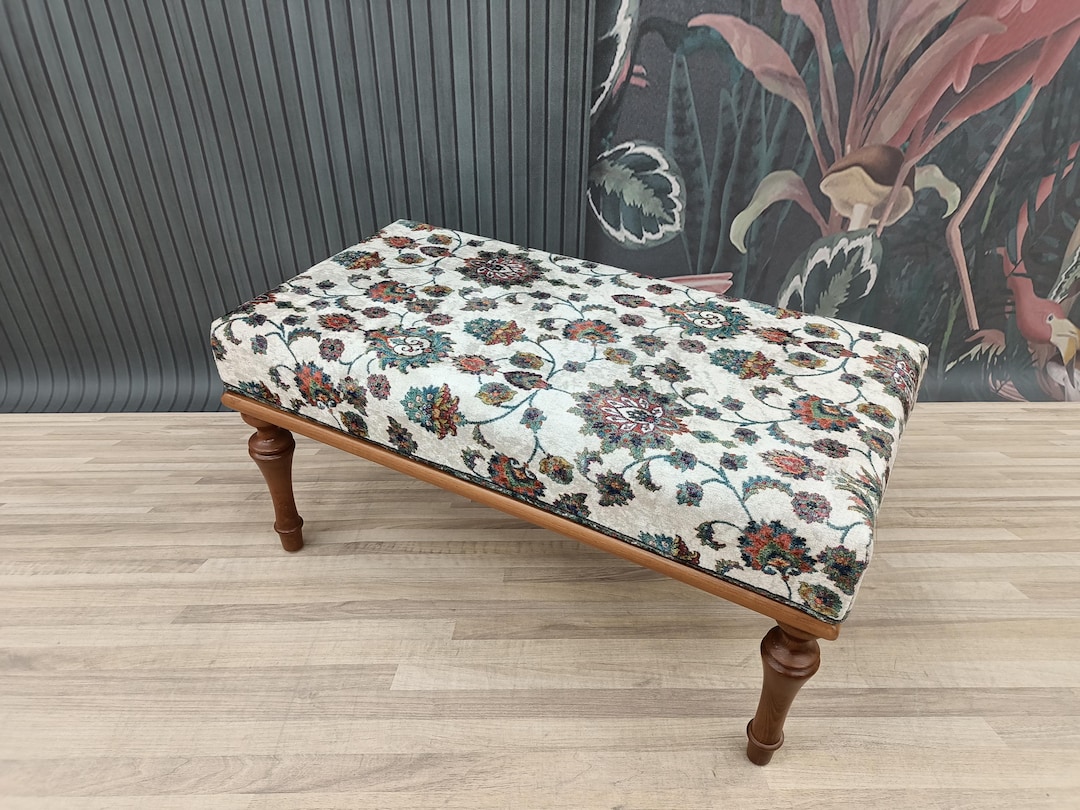 Piano Bench, Upholstered Bench, Dressing Table Bench, Handmade ...