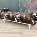 Cowhide Pattern Bench, Space Saving Bench, Fainting Bench, Bench With ...