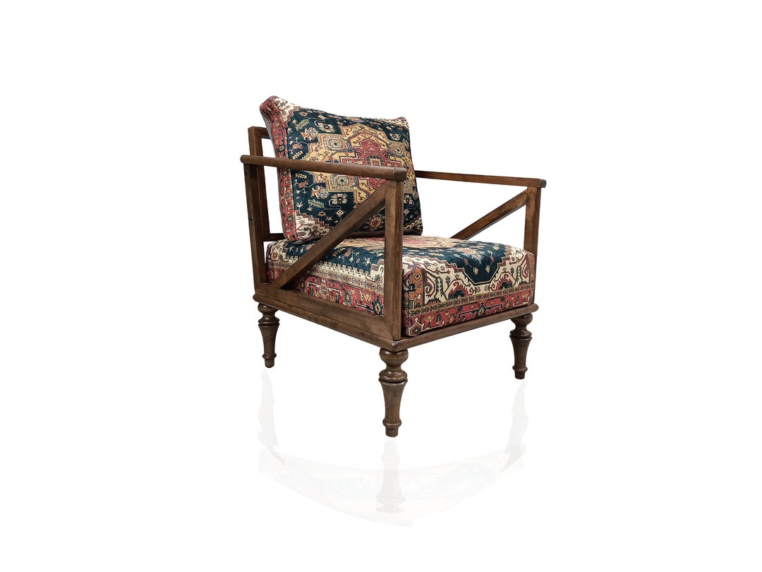 Artisan Chair, Bohemian Furniture, Living Room Chair, Accent Chair ...