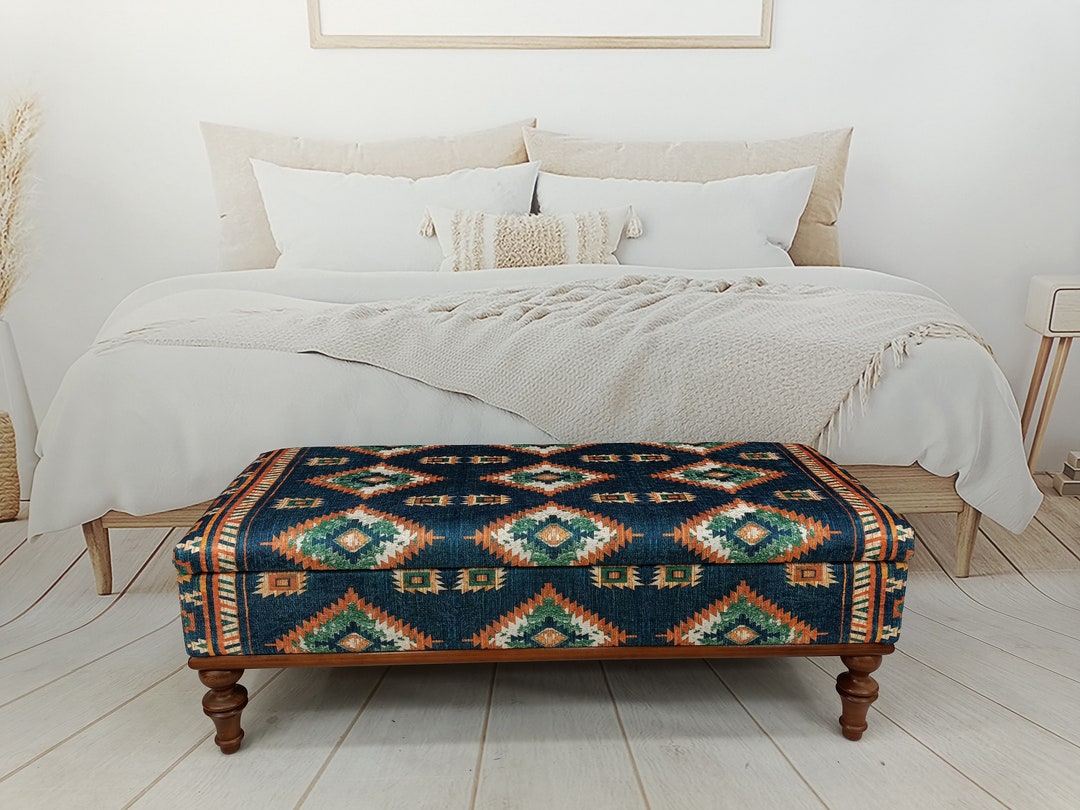 Turkish Bench, Storage Bench, Handmade Furniture, Footstool Ottoman ...