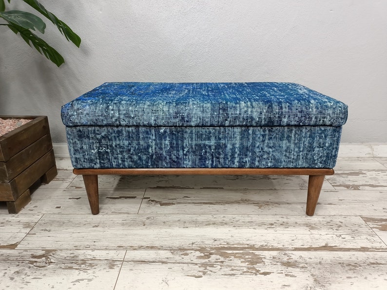 Storage Footstool Ottoman Bench Hallway Bench Storage - Etsy