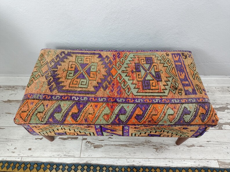 Hallway Bench Hippie Bench Storage Unit Storage Footstool - Etsy