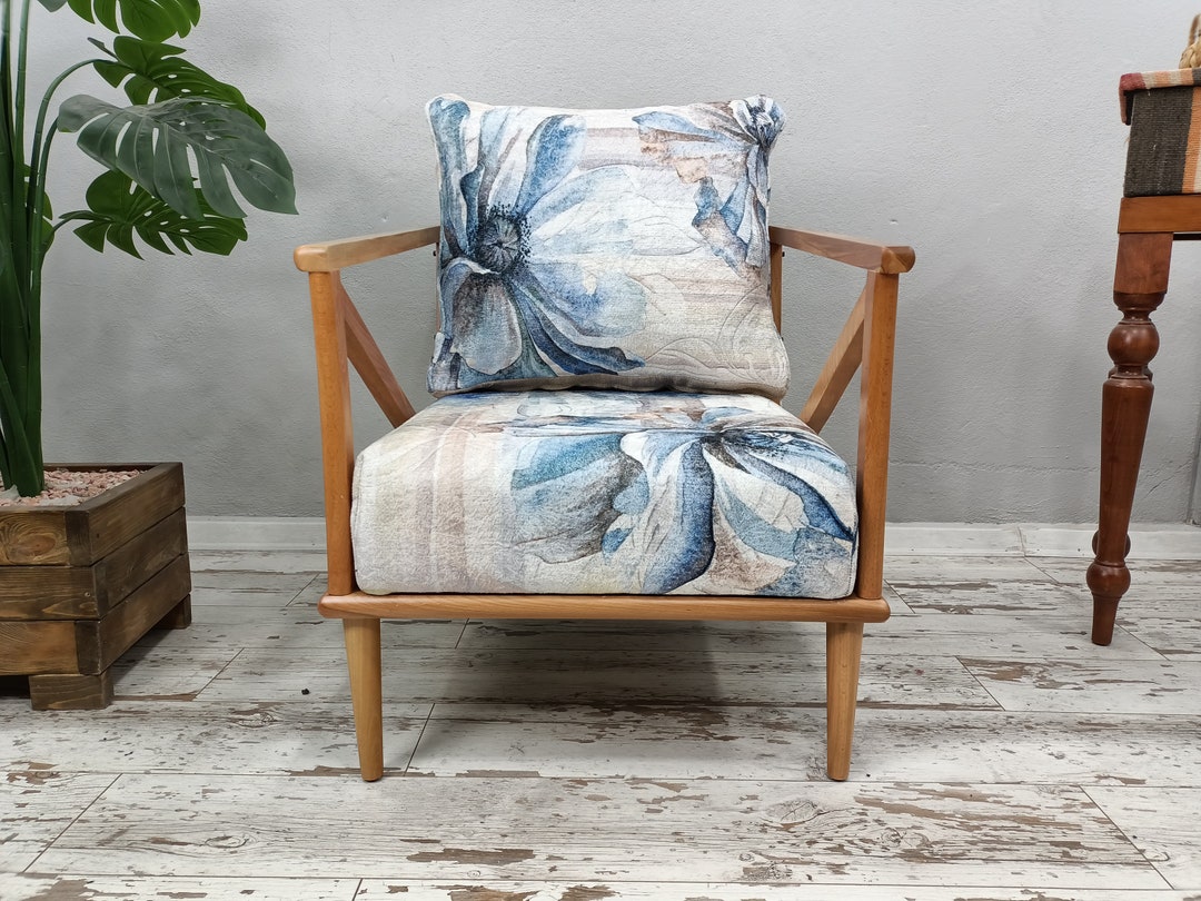 Saloon Chair, Boho Side Chair, Cozy Chair, Bedroom Couch, Lounge Chair ...