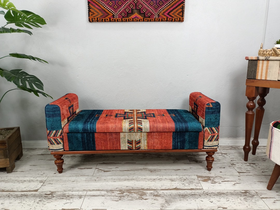 Upholstered Storage, Aztec Bench, Armed Storage Bench, Bed Benches ...