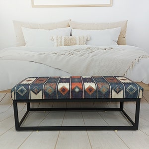 Upholstered Ottoman Bedroom Bench Hallway Bench Turkish - Etsy