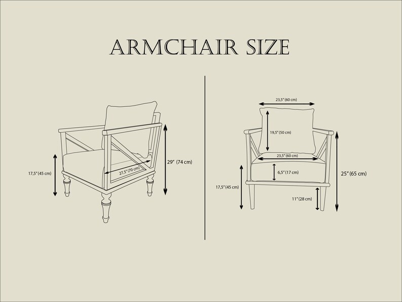 Reading Chair, Dining Chair, Porch Chair, Boho Armchair, Office Chair ...