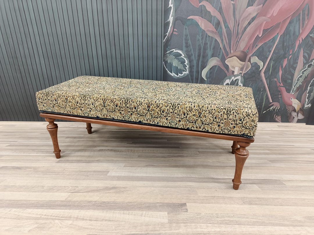 Turkish Rug Bench, Blanket Bench, Oriental Bench, Gossip Bench, Ottoman ...