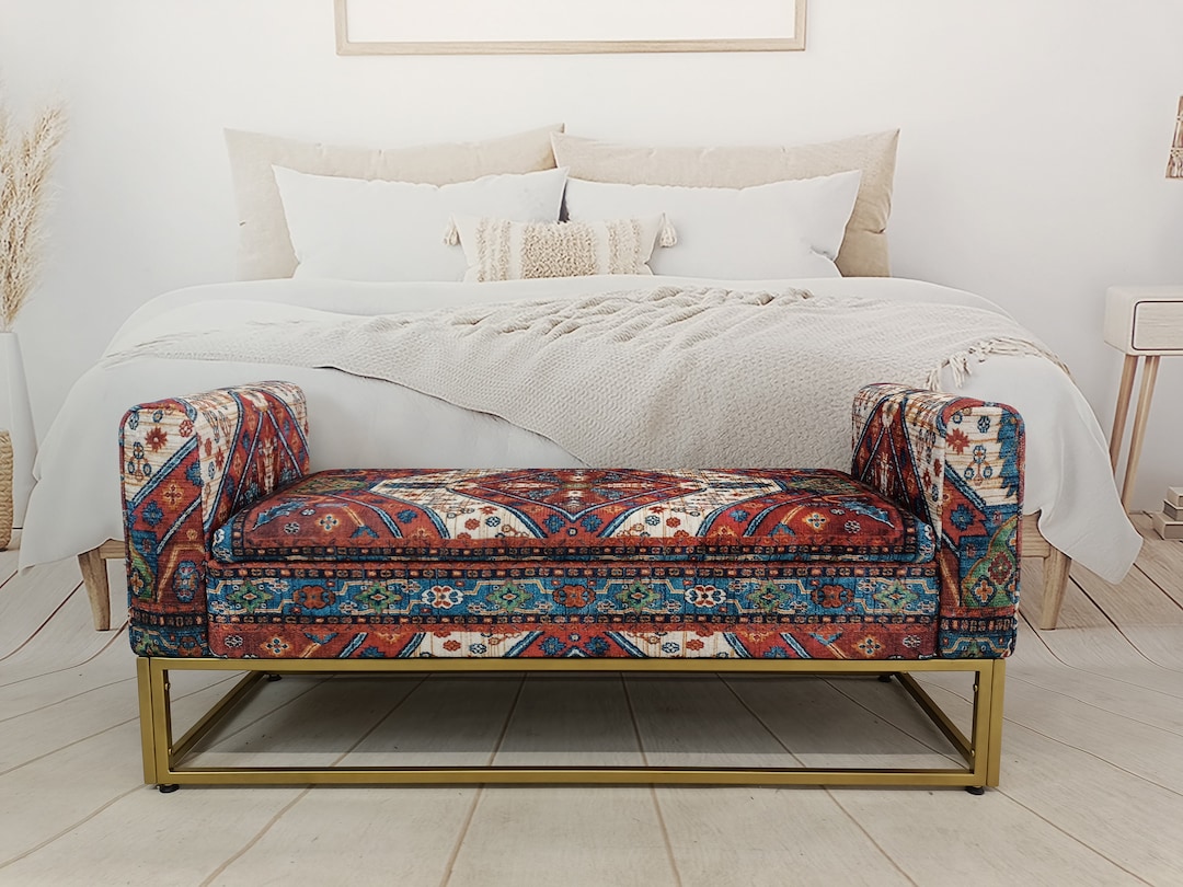 Bohemian Daybed, Storage Daybed, Bench With Arms, Upholstered Bench ...