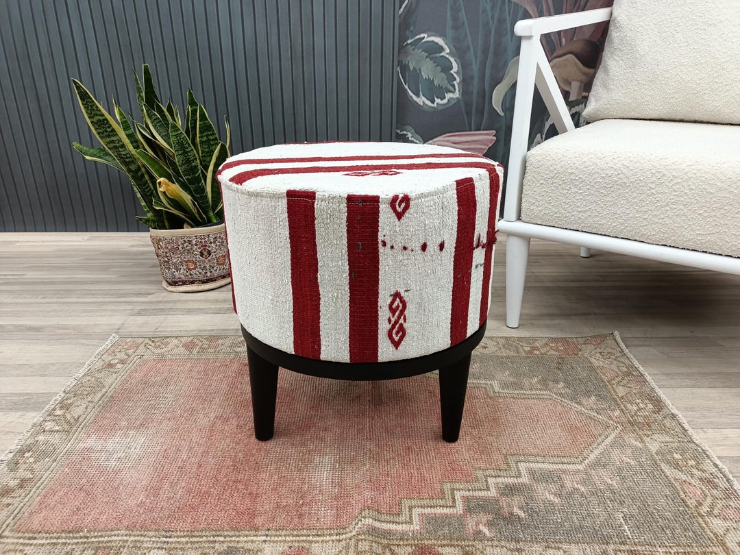 Pouf Stool, Recliner Stool, Ottoman Stool, Resting Stool, Button Stool ...