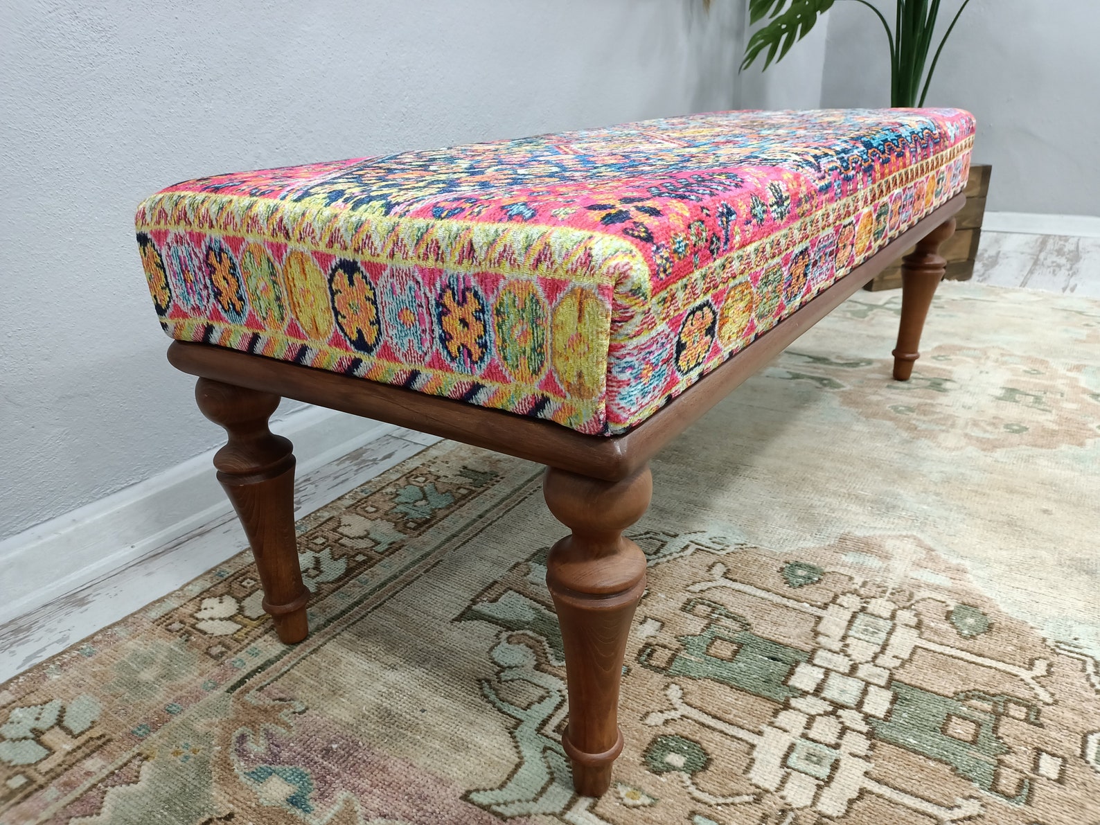 Rug Bench Upholstered Bench Sitting Bench Piano Chair | Etsy