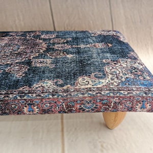 Small Stool, Upholstered Footstool, Bench With Cushion, Resting Stool ...