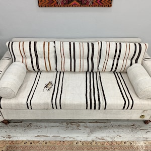 Vintage Loveseat, Kilim Sofa, Sectional 3 Seater, Upholstered Sofa ...
