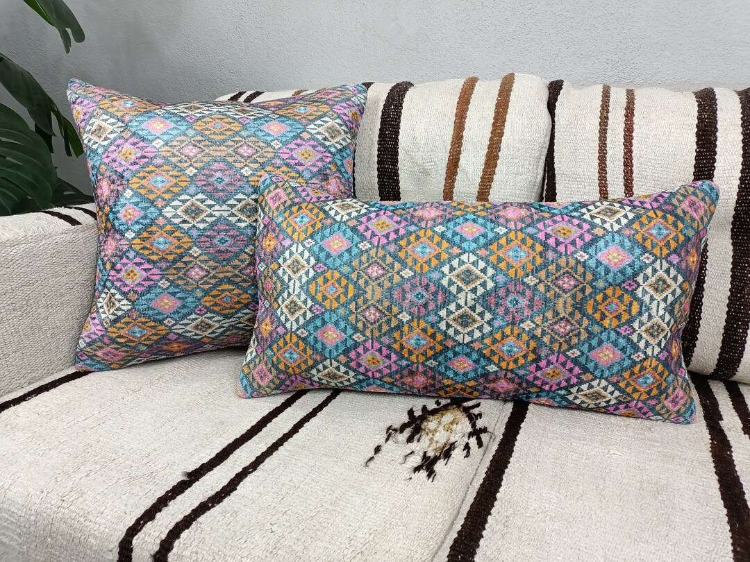 Bohemian Pillow, Aztec Pillow Cover, Ethnic Cushion, Decorative Pillows ...