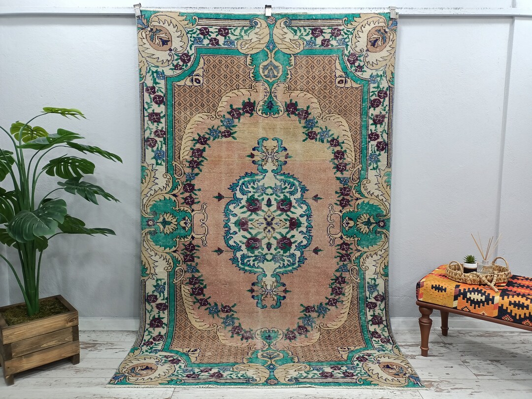 Oriental Rug, Pink Rug, Turkish Rug, Bohemian Rug, Nursery Room Rug ...