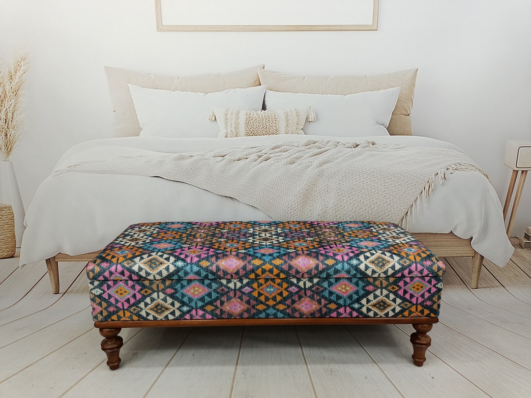 Storage Ottoman, Boho Coffee Table, Hallway Console, Footstool Bench ...