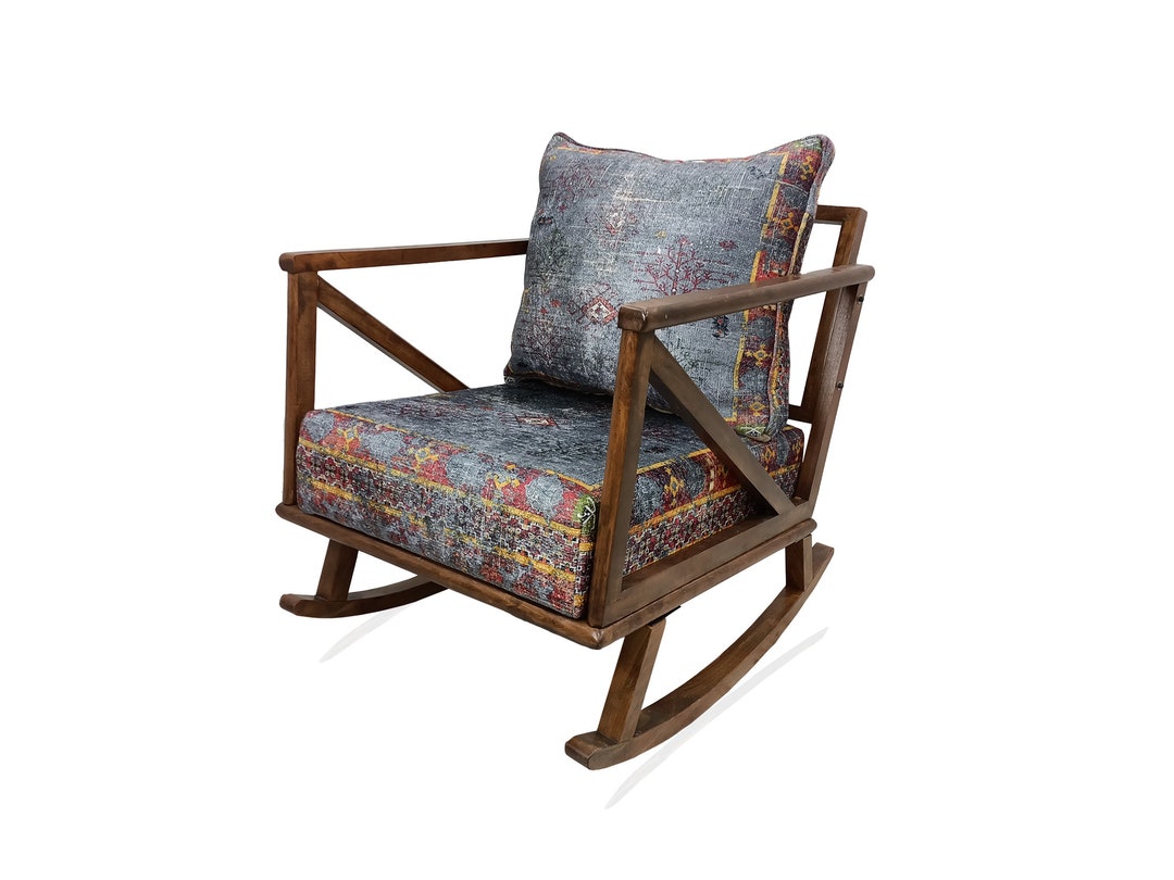 Upholstered Rocking, Boss Chair, Handmade Armchair, Feeding Chair ...