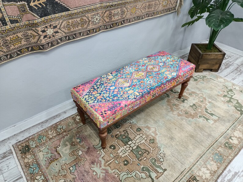 Rug Bench Upholstered Bench Sitting Bench Piano Chair | Etsy