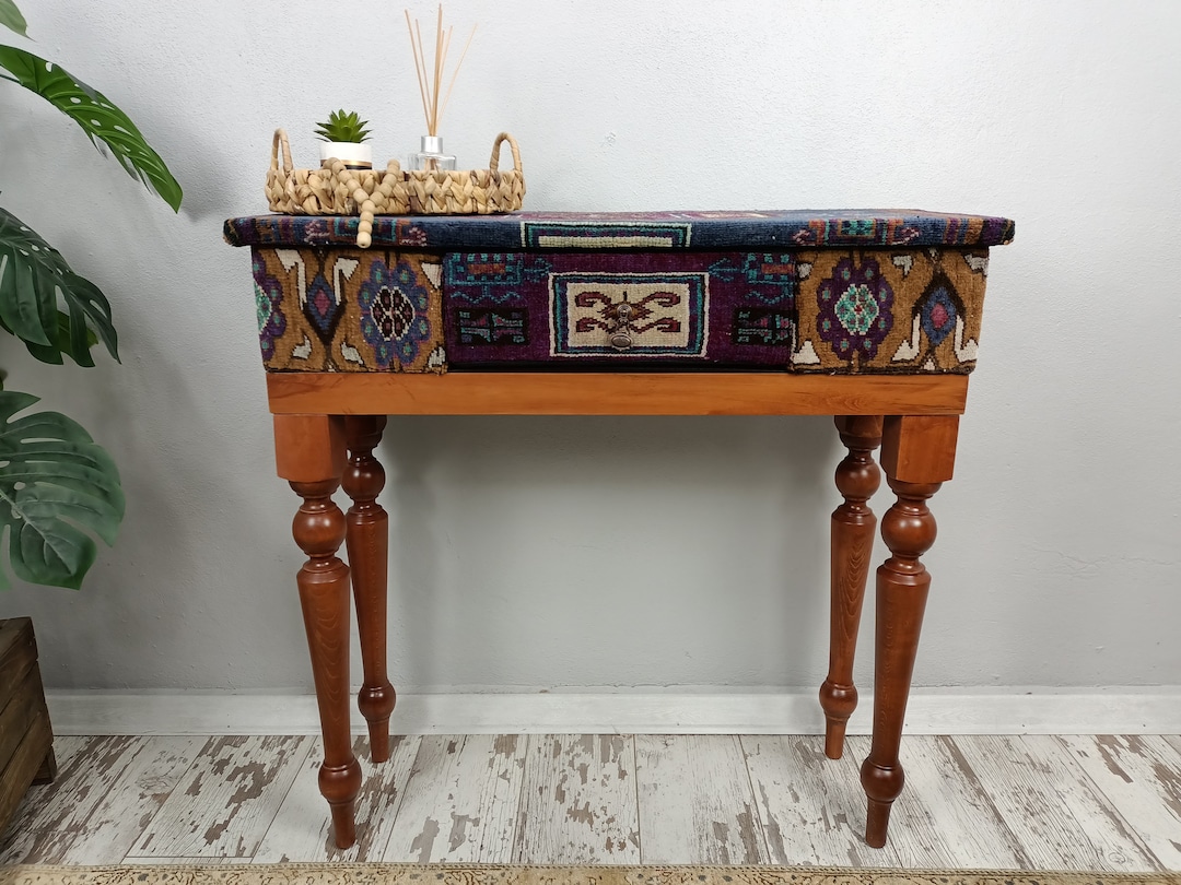 Narrow Console Table, Vintage Entry Table, Dressing Table, Hallway Organizer, Foyer Table ...