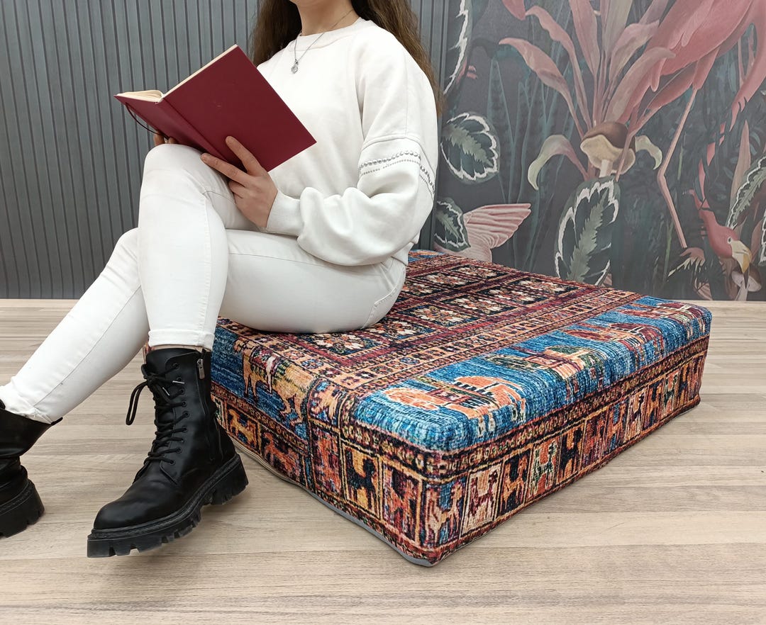 Floor Pouf Ottoman, Reading Corner Cushion, Meditation Cushion ...