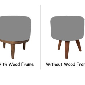 Ottoman Stool, Lobby Stool, Upholstered Footstool, Aztec Stool, Orange ...