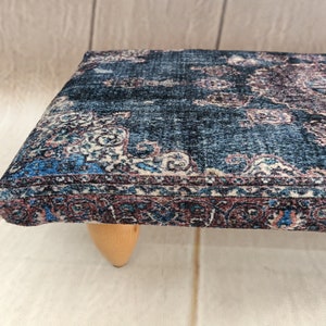 Small Stool, Upholstered Footstool, Bench With Cushion, Resting Stool ...