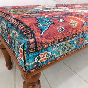 Bohemian Bench, Ottoman Coffee Table, Dining Bench, Handmade Furniture ...