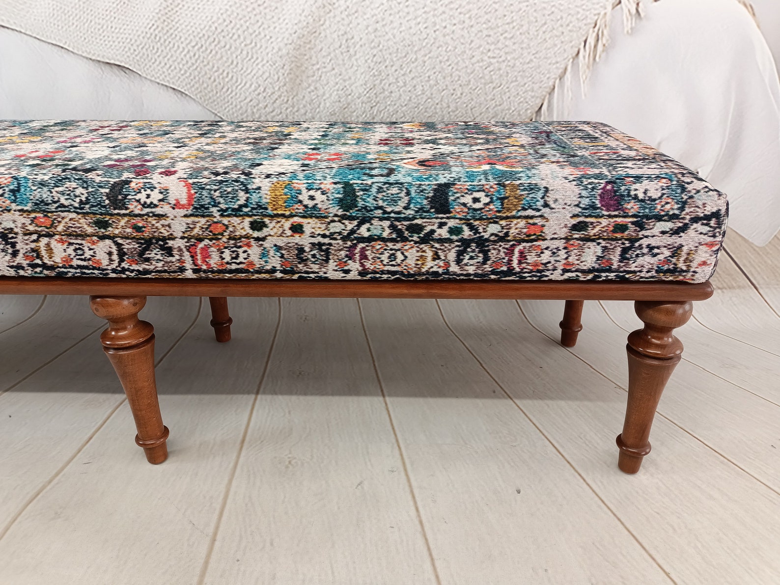 Dining Table Bench, Bedroom Bench, Bohemian Bench, Long Seat, Sofa ...