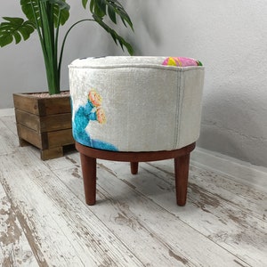 Upholstered Footstool, Cozy Stool, Vanity Chair, Plant Stool, Ottoman ...