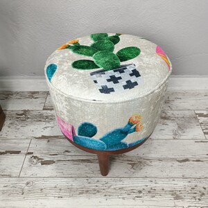 Upholstered Footstool, Cozy Stool, Vanity Chair, Plant Stool, Ottoman ...
