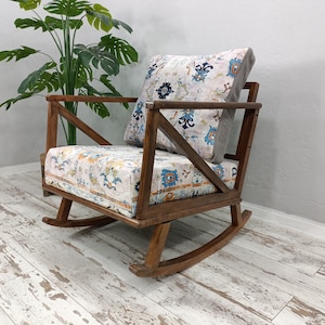 Pink Armchair, Love Seat Chair, Rocking Chair, Handmade Patio Furniture ...