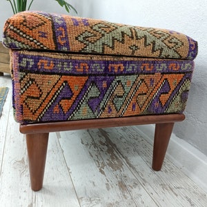 Hallway Bench Hippie Bench Storage Unit Storage Footstool - Etsy